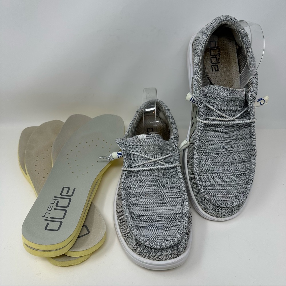 Hey Dude Wally Free Sox Metal H2o Airflow Shoes Loafe… - Gem
